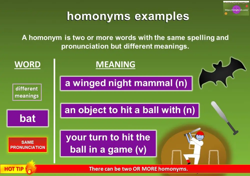 Homonyms: Definition and Examples - Mingle-ish