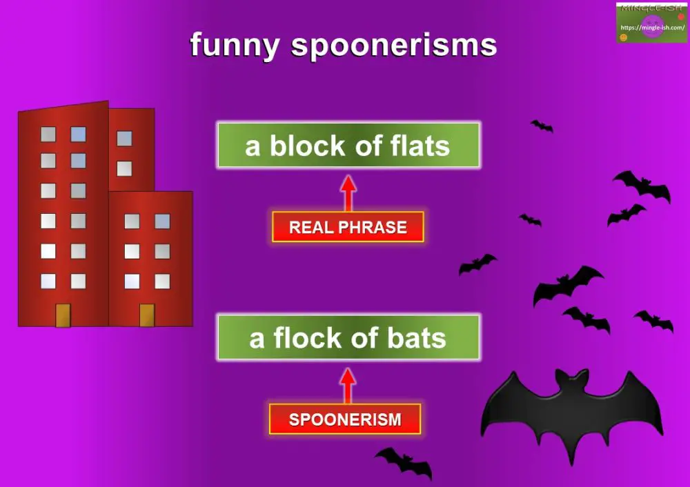 SPOONERISMS - slip of the tongue - Mingle-ish