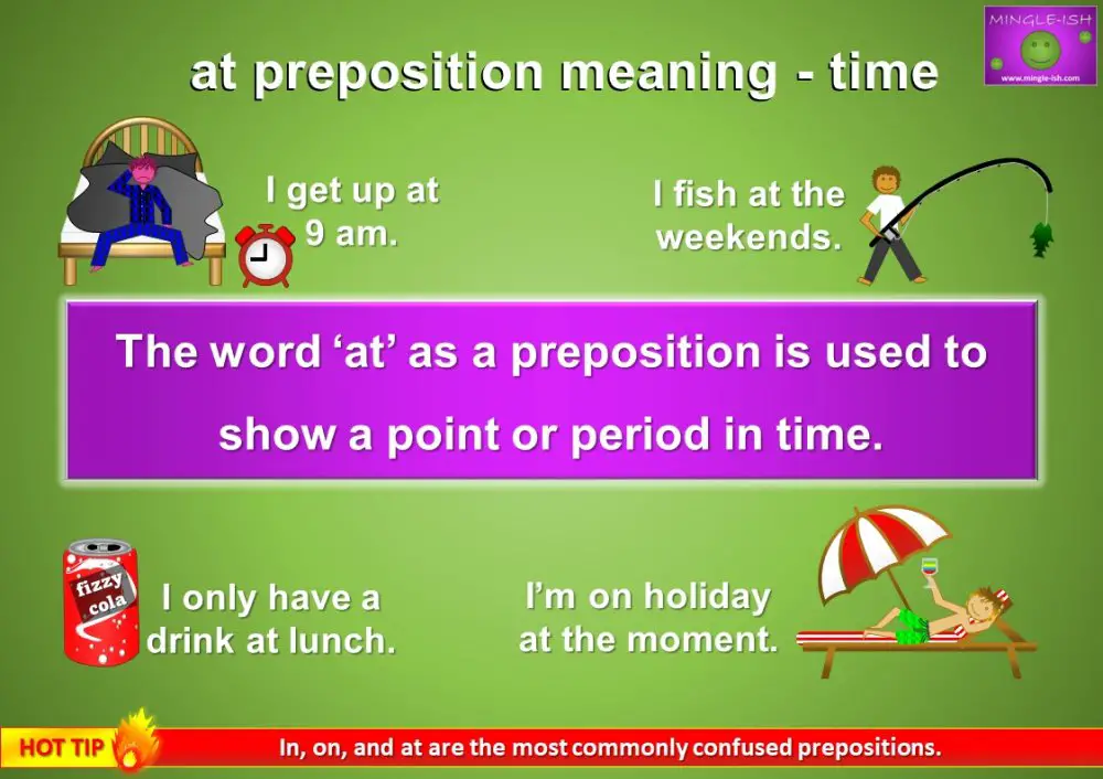 at preposition - Mingle-ish