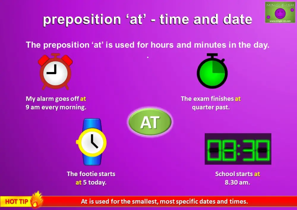 Prepositions in English - Mingle-ish
