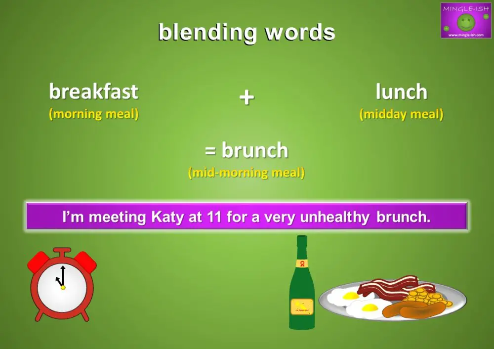Blending words in English - Mingle-ish