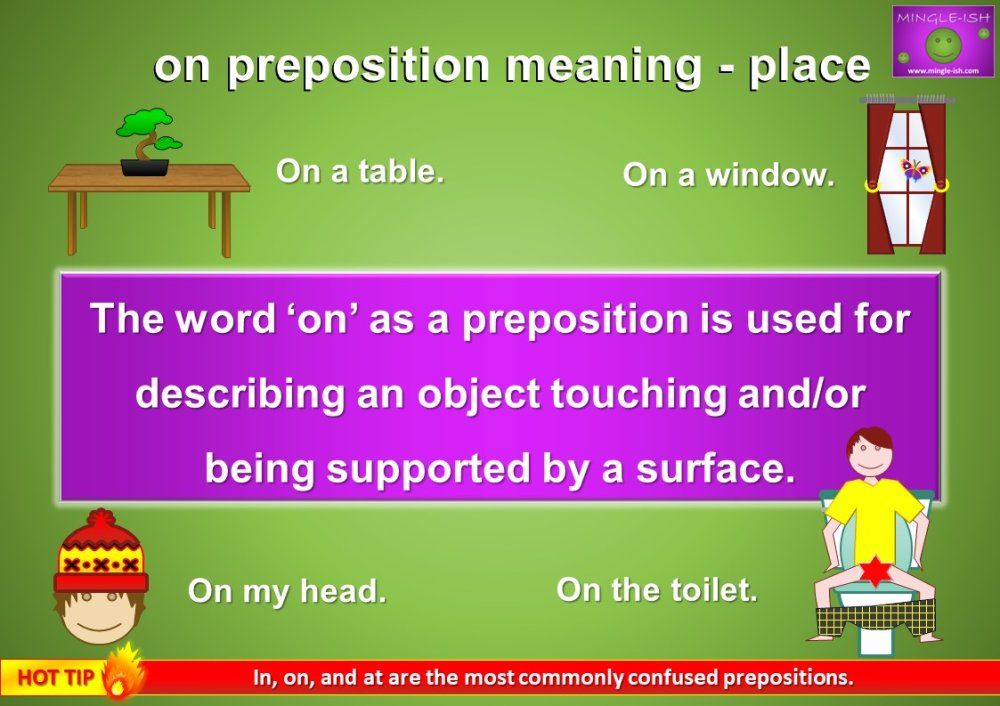 Preposition On: Usage, Rules, and Examples - Mingle-ish