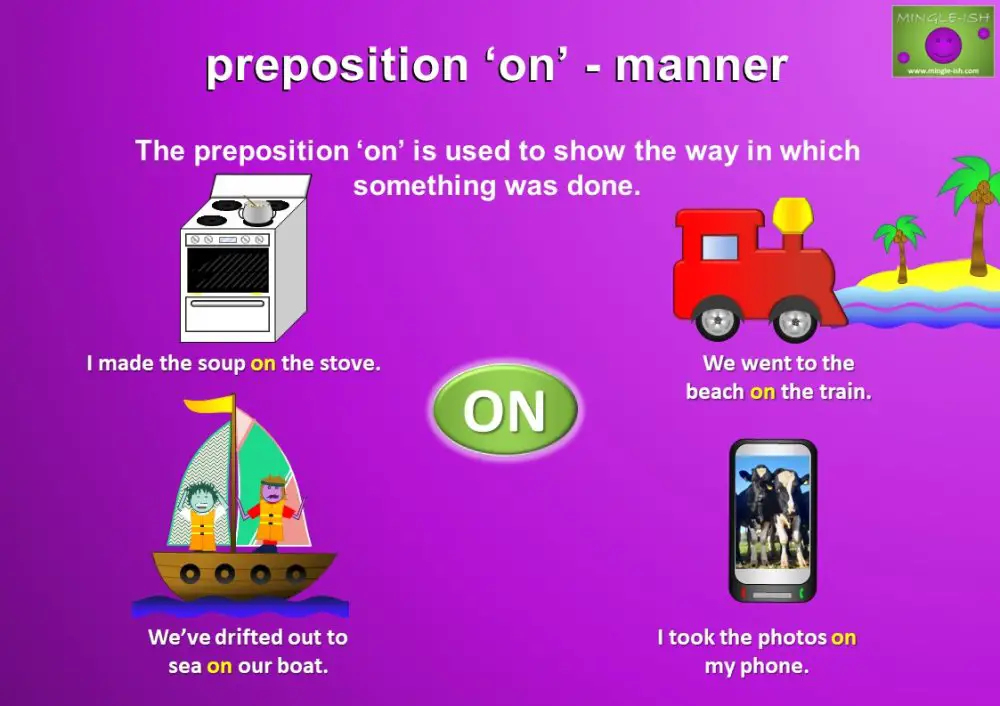 Preposition On: Usage, Rules, and Examples - Mingle-ish