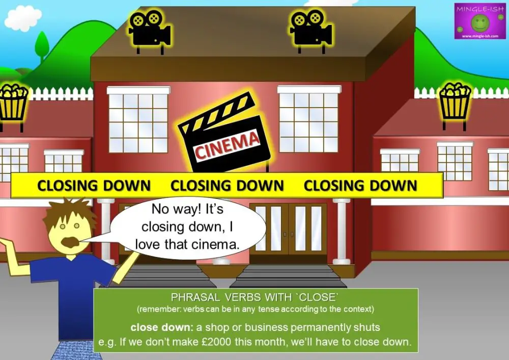 Phrasal verbs with close - Mingle-ish
