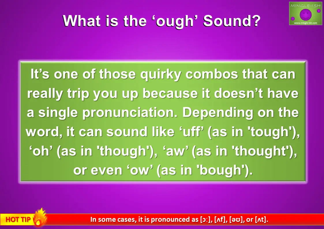 The Ultimate Guide to Pronouncing 'Ough' Words - Mingle-ish