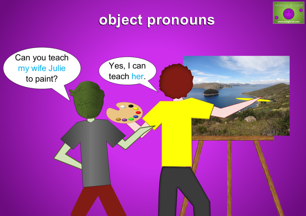 Object pronouns in English - Mingle-ish